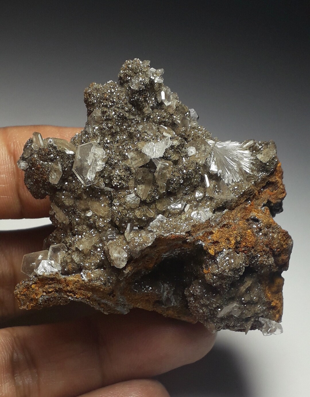 61gr. Gemmy Hemimorphite & Calcite Crystals. La Ojuela, Mexico - Etsy