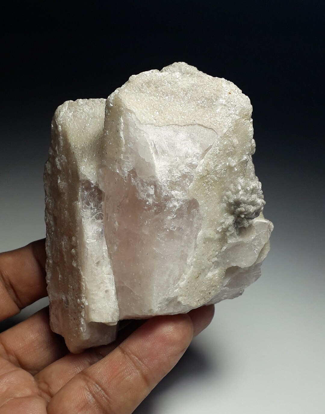 230gr. Gemmy Pink Danburite Crystal Cluster & Calcite . La Aurora ...
