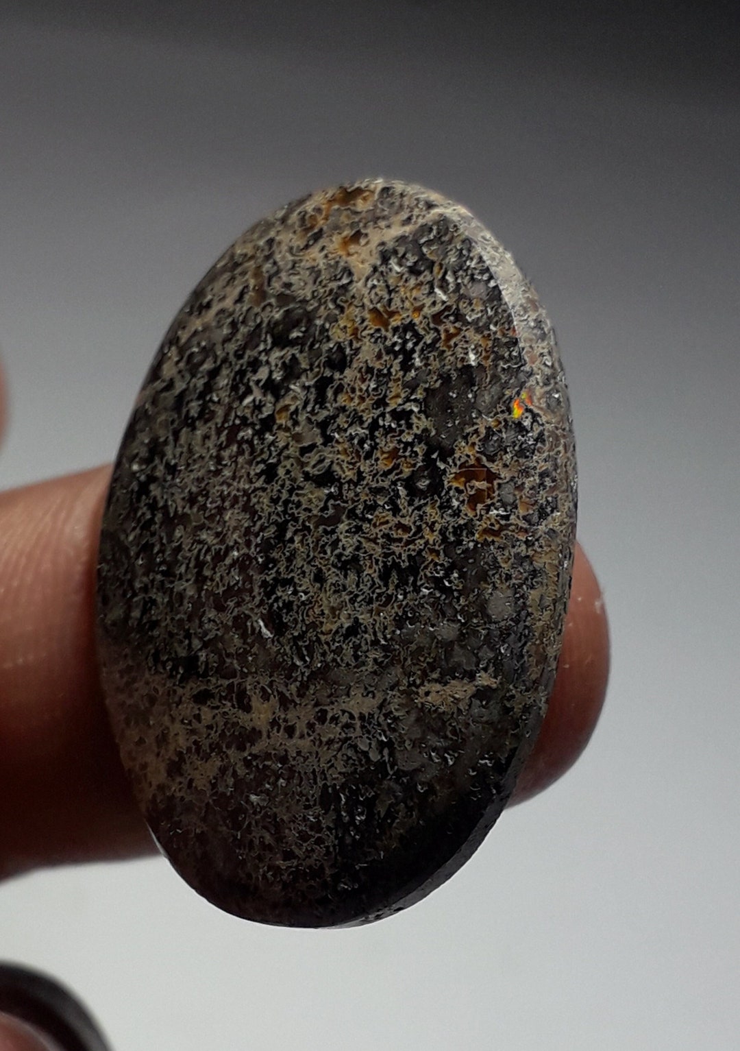 4gr. Black Leopard Opal- Cabochon Polished. Mexico - Etsy