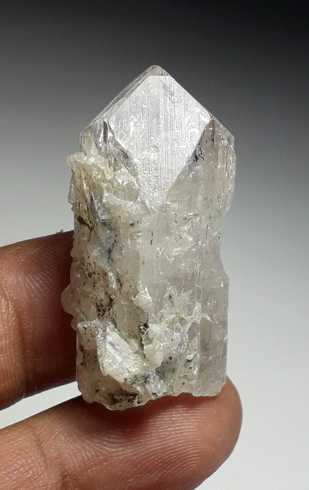 13gr. Gemmy Twin Danburite Crystals & Calcite. La Aurora- Charcas ...