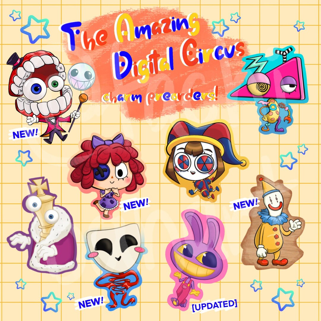 The Amazing Digital Circus Keychains PREORDERS - Etsy UK