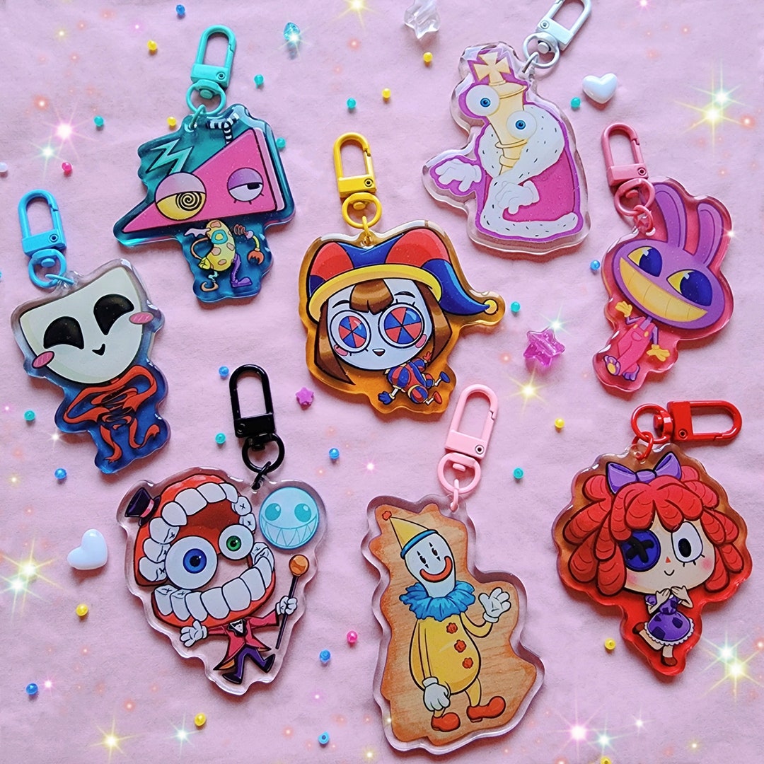 The Amazing Digital Circus Keychains - Etsy