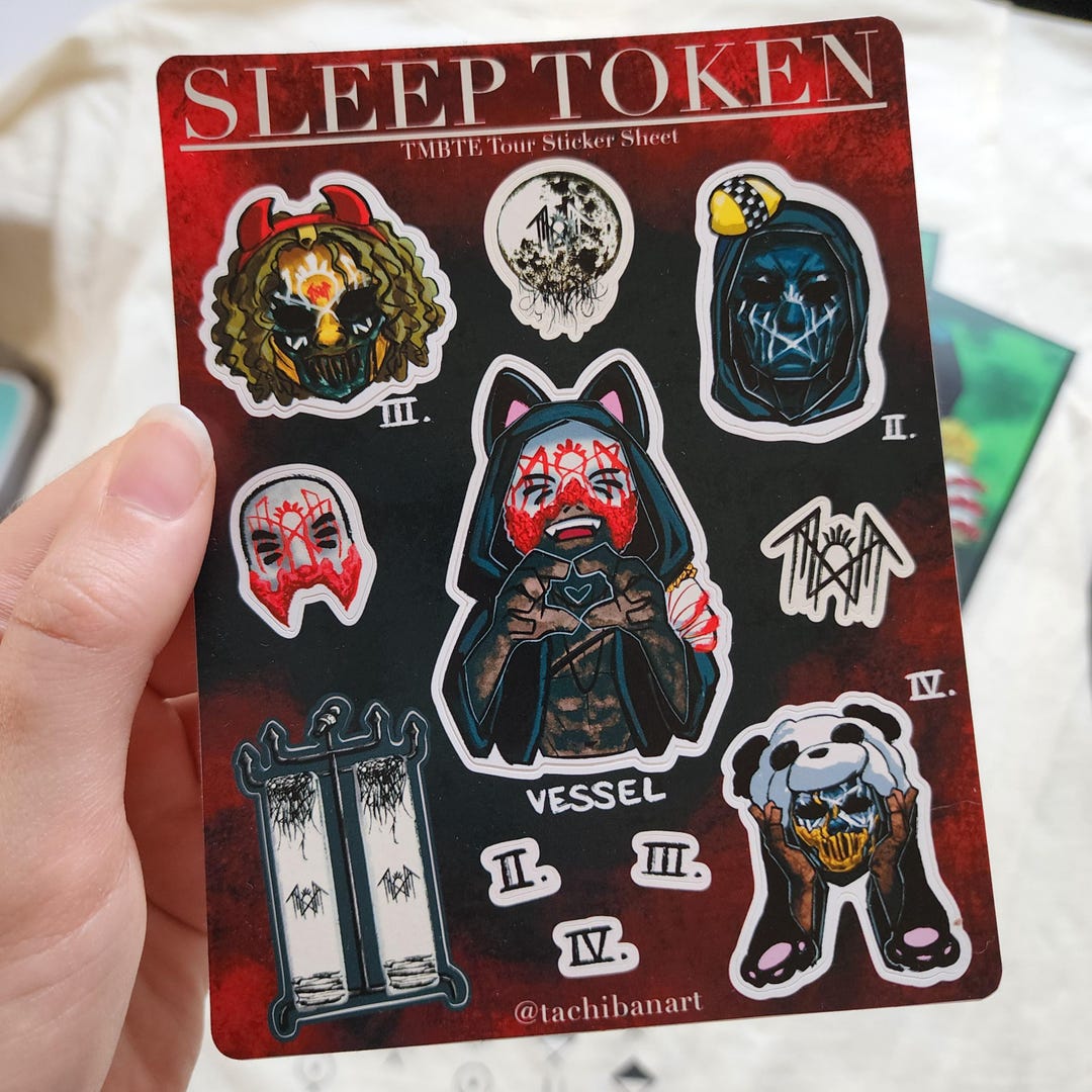 SLEEPTOKEN Fanart Sticker Sheet - Etsy