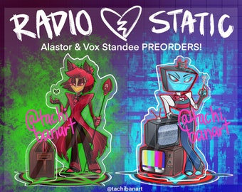 Hazbin Hotel Radiostatic Vox Alastor Acrylic Standee (pre-order ...