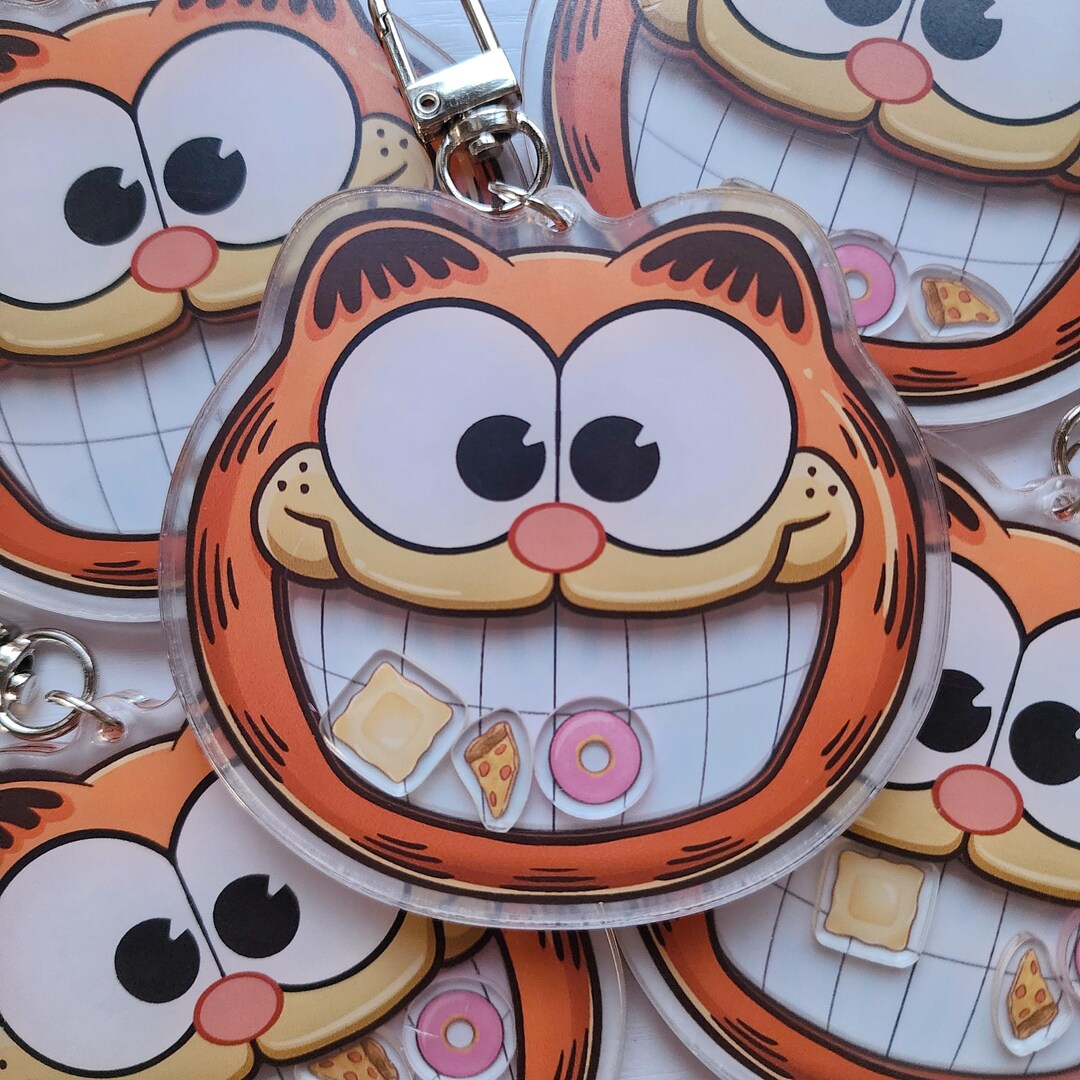 Fat Orange Cat Food Shaker Keychain - Etsy