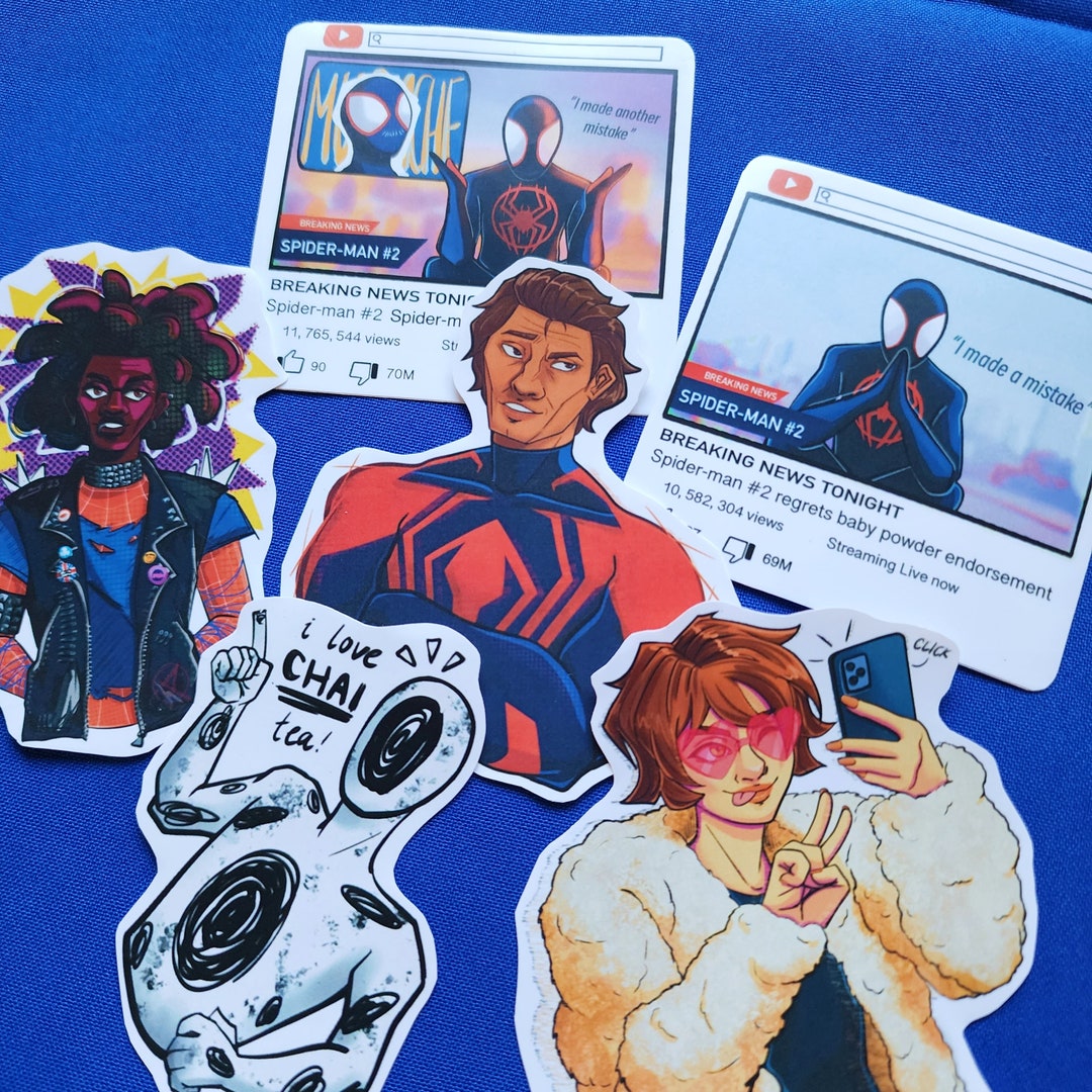 SPIDERVERSE Character Stickers - Etsy