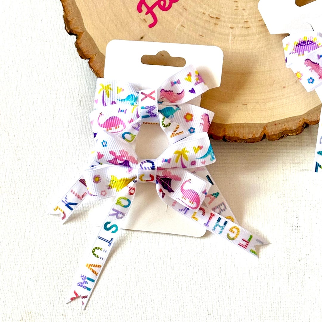 Alphabet Letters Girl Hair Bow, Hair Bow Clip, Hair Clip, Girl Hair ...