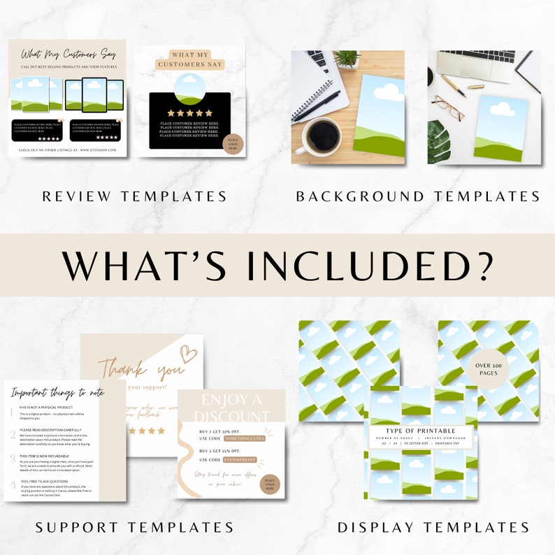 160+ Printables Etsy Listing Mockup Templates, Mockups for Printables ...