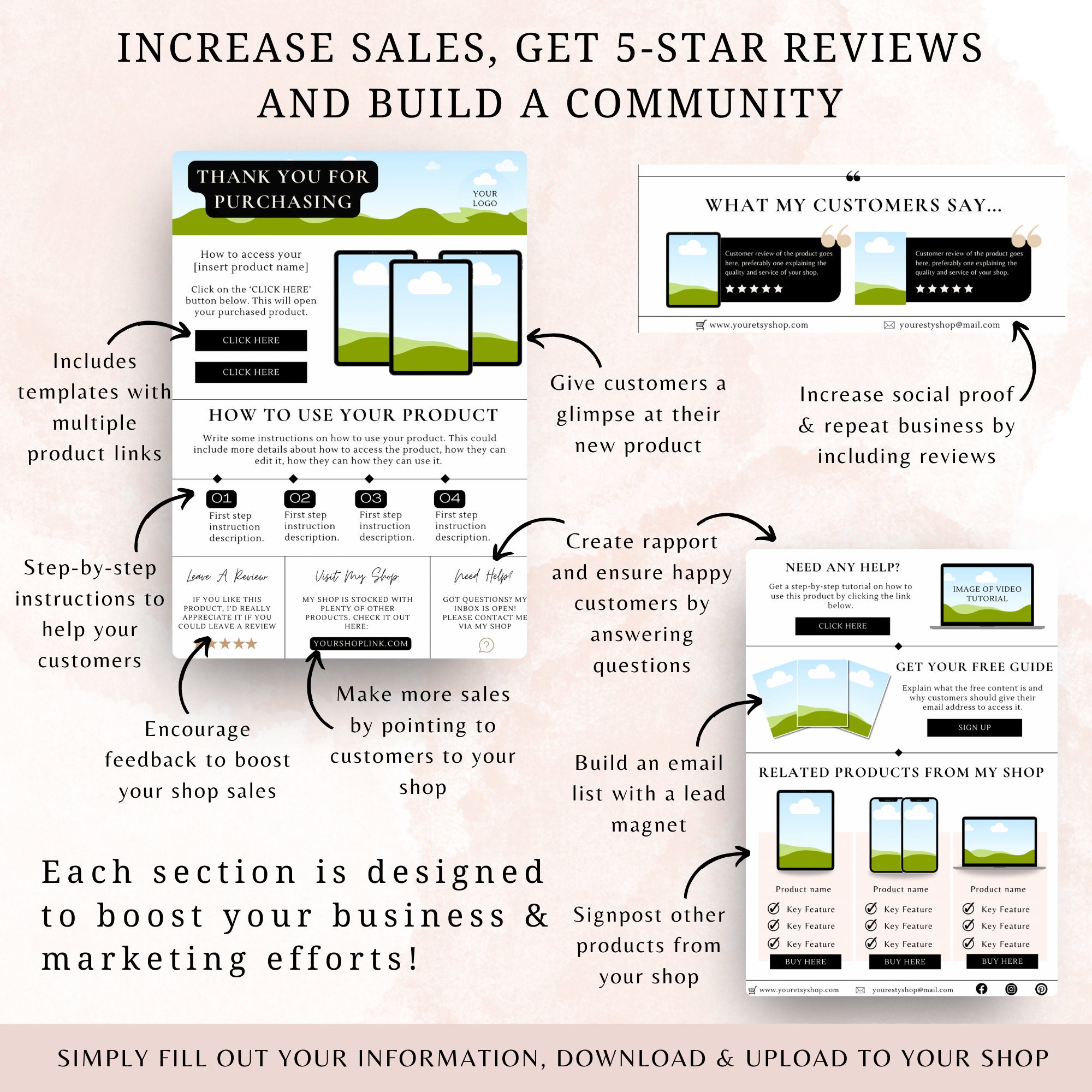 Digital Download Instructions Templates for Digital Products ...