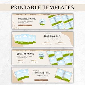 20 Large Etsy Shop Banners With Digital, Printable, Bundle, Mobile ...