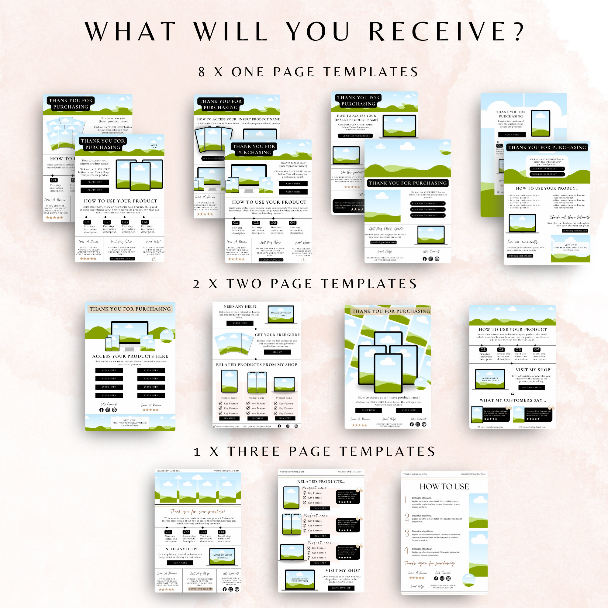 Digital Download Instructions Templates for Digital Products ...