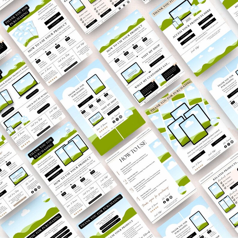 Digital Download Instructions Templates for Digital Products ...