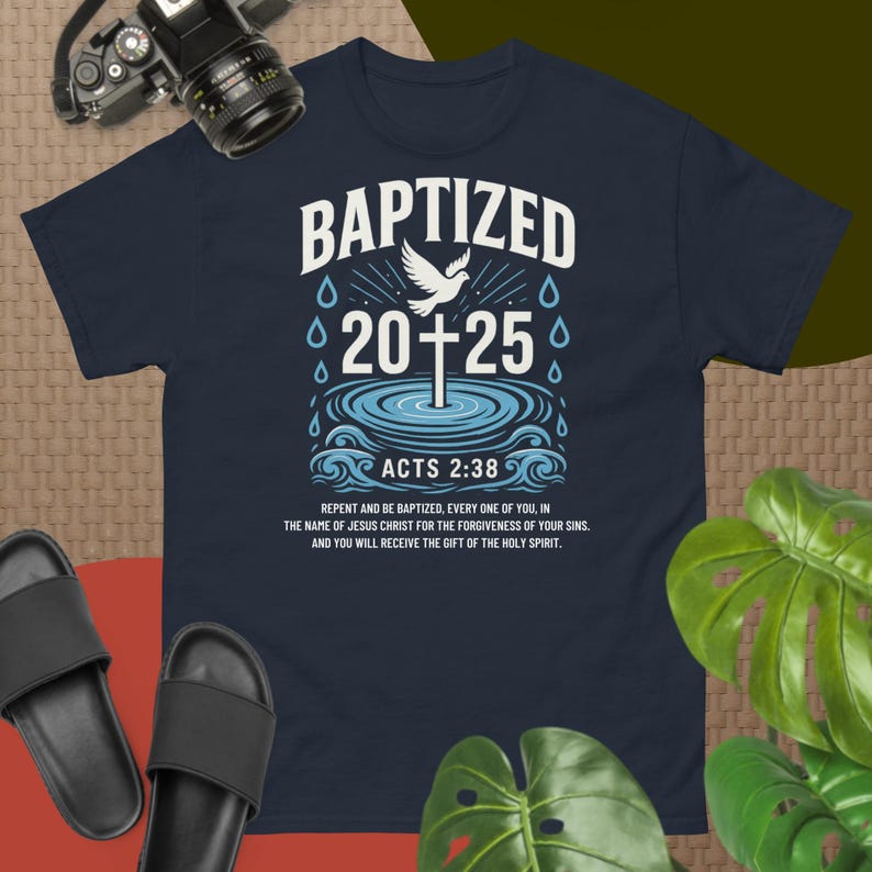 Christian Baptism T-shirt Baptized 2025 Bible Verse Tee - Etsy