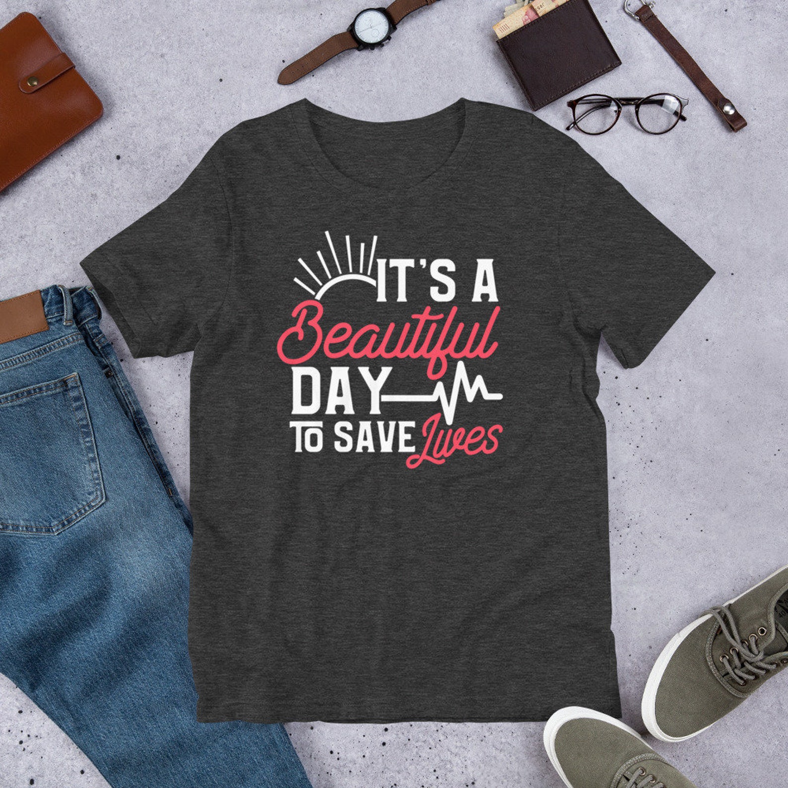 Paramedic T Shirt It is A Great Day to Save Lives - Etsy