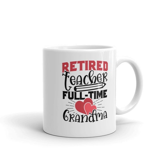 Divertida taza de maestra jubilada para la abuela maestra | Etsy España