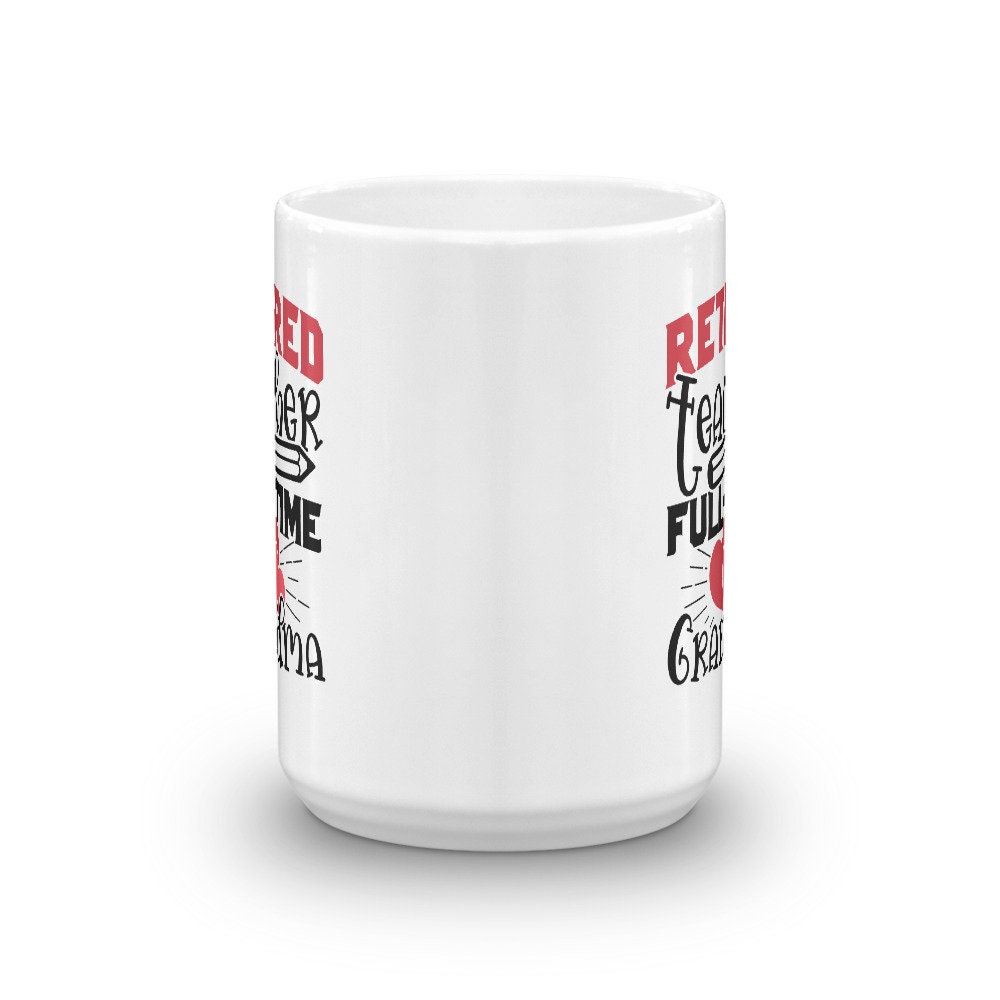 Divertida taza de maestra jubilada para la abuela maestra jubilada ...