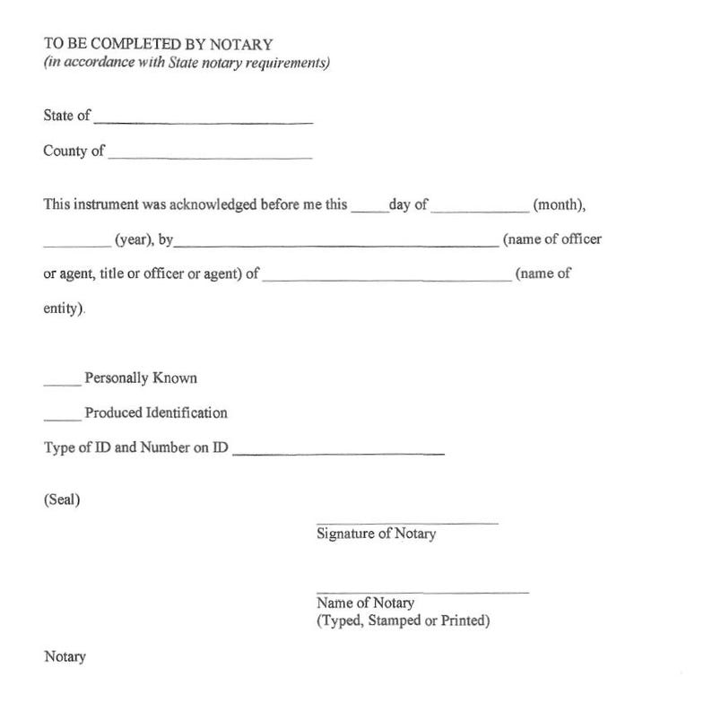 Acknowledgement for Notary Public - Alternative Version - Etsy