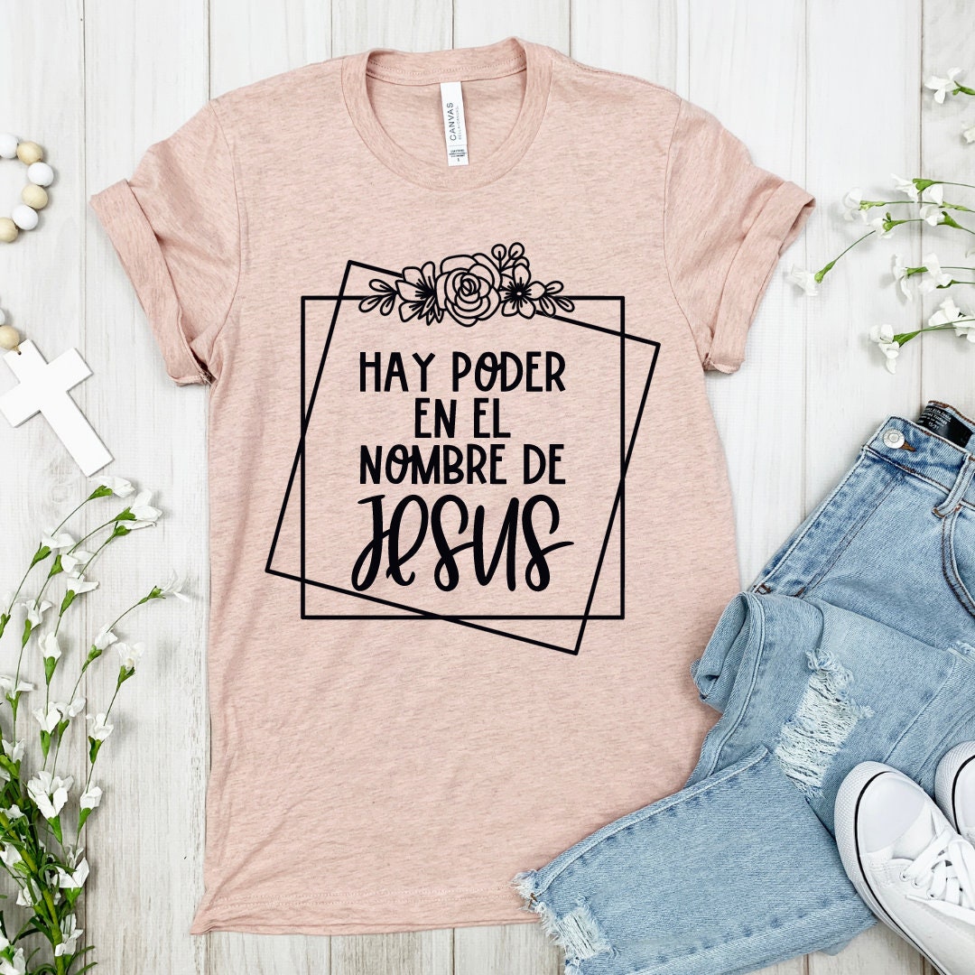 Hay Poder En El Nombre De Jesus Frases Religiosas SVG - Frases Bíblicas ...