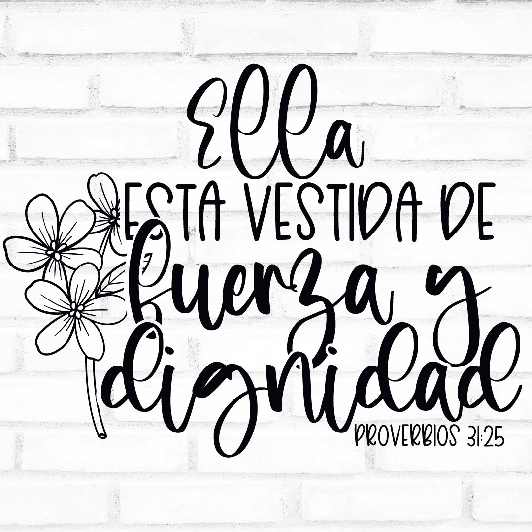 Proverbios 31:25 SVG Camisas Cristianas Para Mujer Mujer De - Etsy España