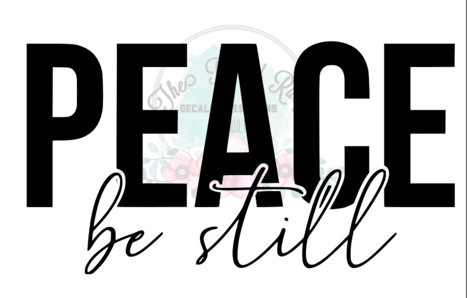 Peace Be Still SVG Cut File - Etsy