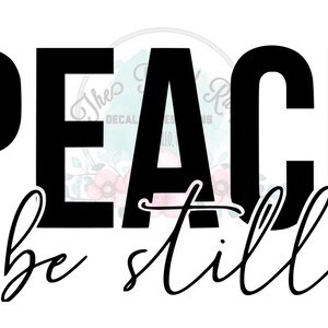 Peace Be Still SVG Cut File - Etsy