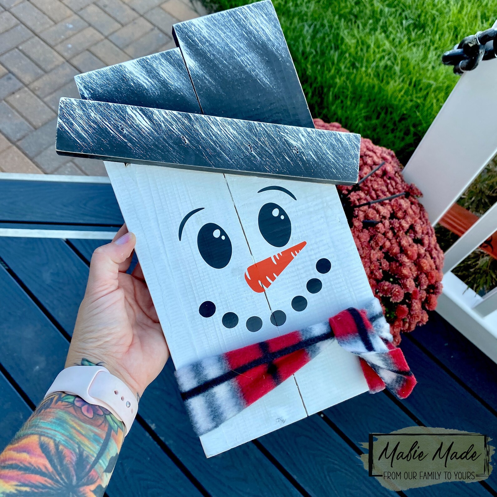 Rustic Snowman Shelf Leaner - Etsy