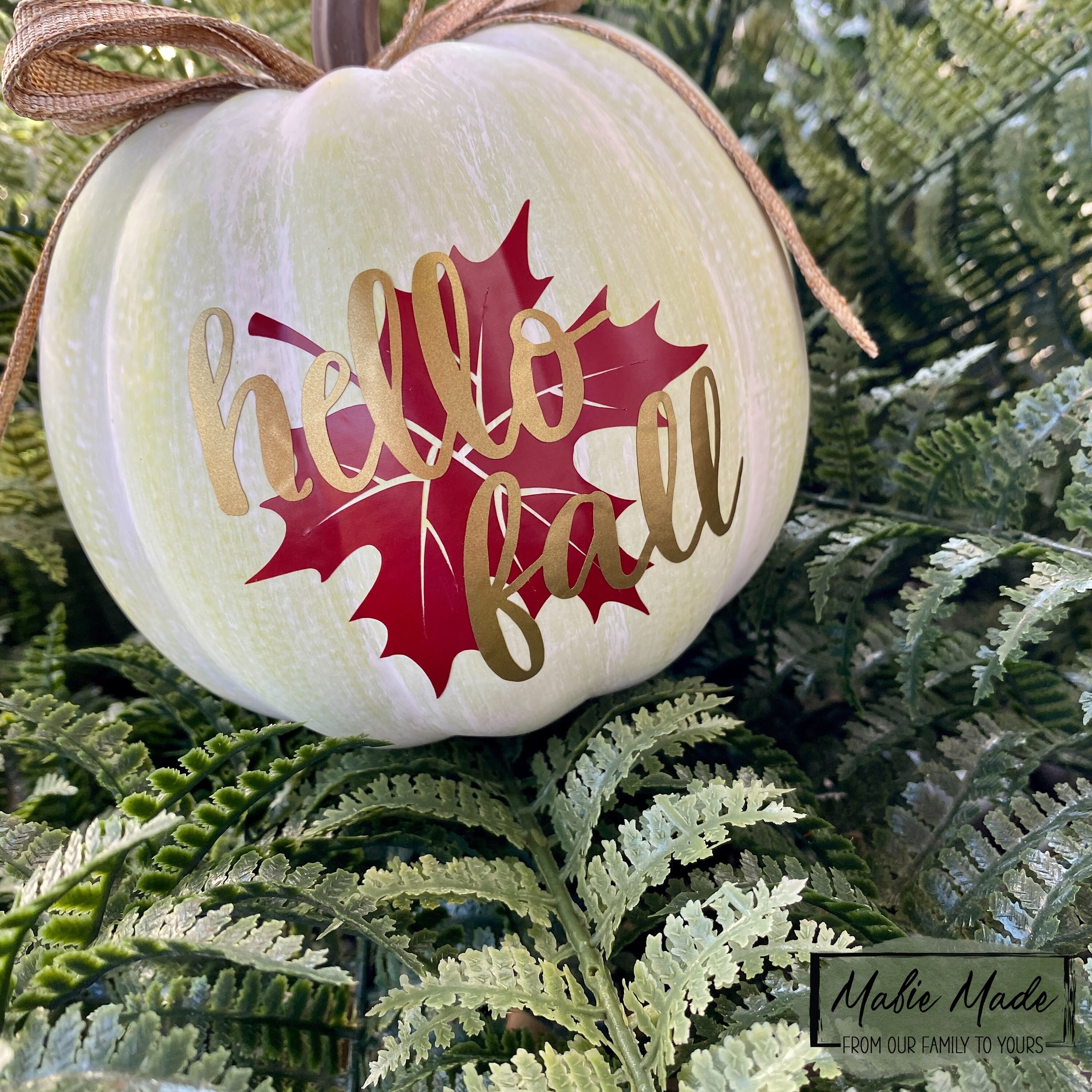 Hello Fall Distressed Rustic Pumpkin - Etsy