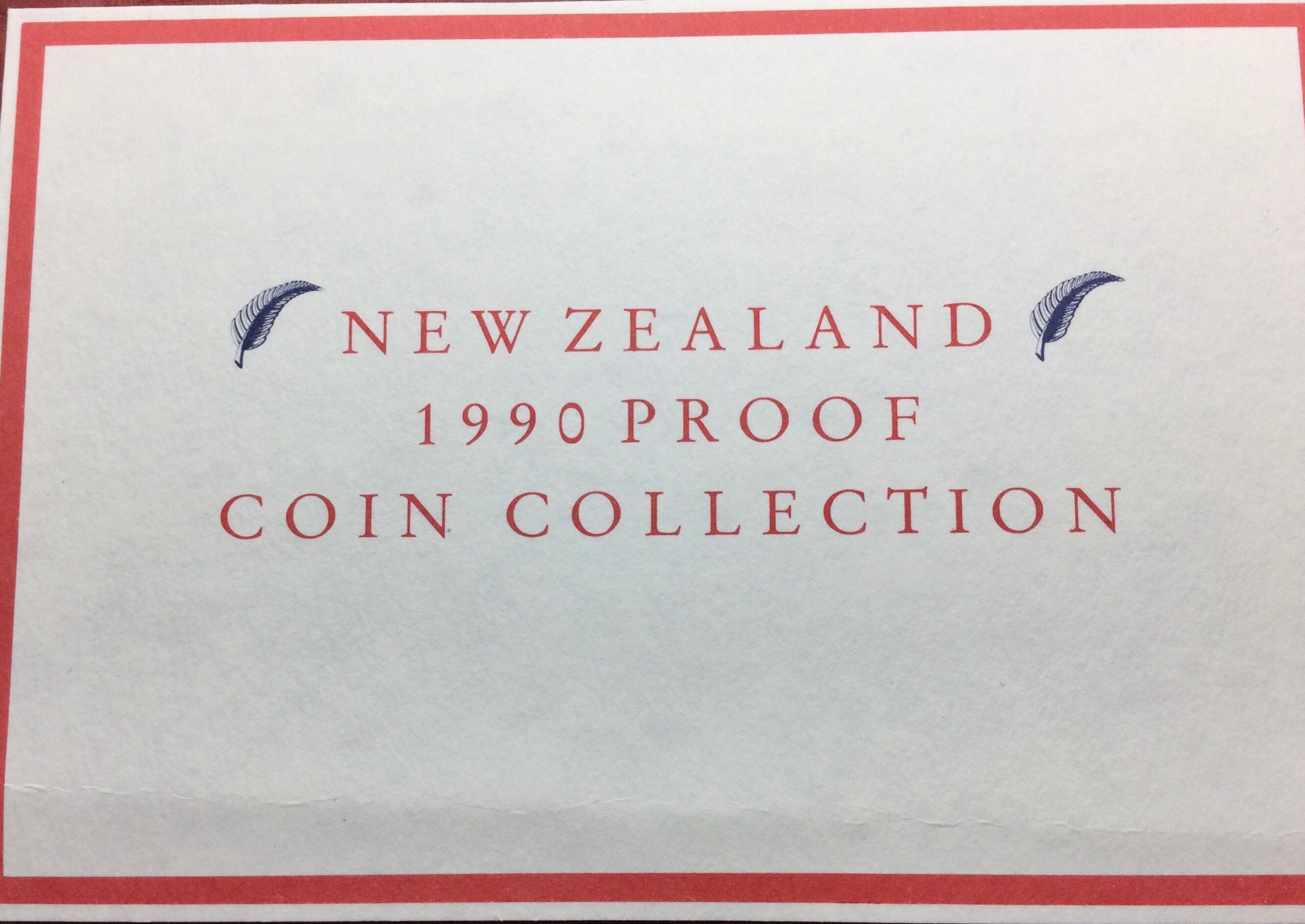 1990 Reserve Bank of New Zealand Gem Silver Proof Set in Leather Case ...