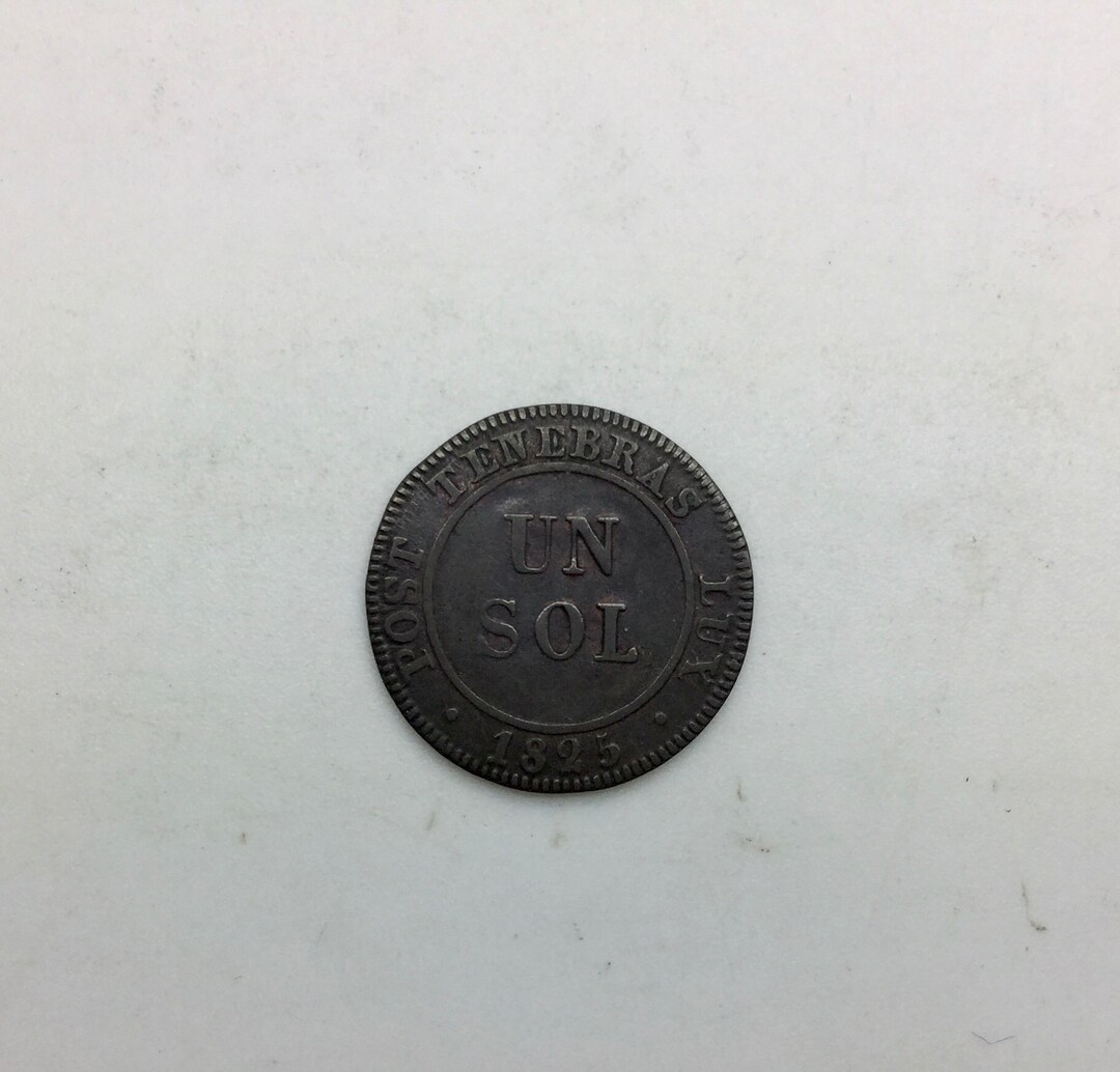 1825 Geneva Switzerland Swiss Cantons One Sol Silver Billon Coin Eagle ...