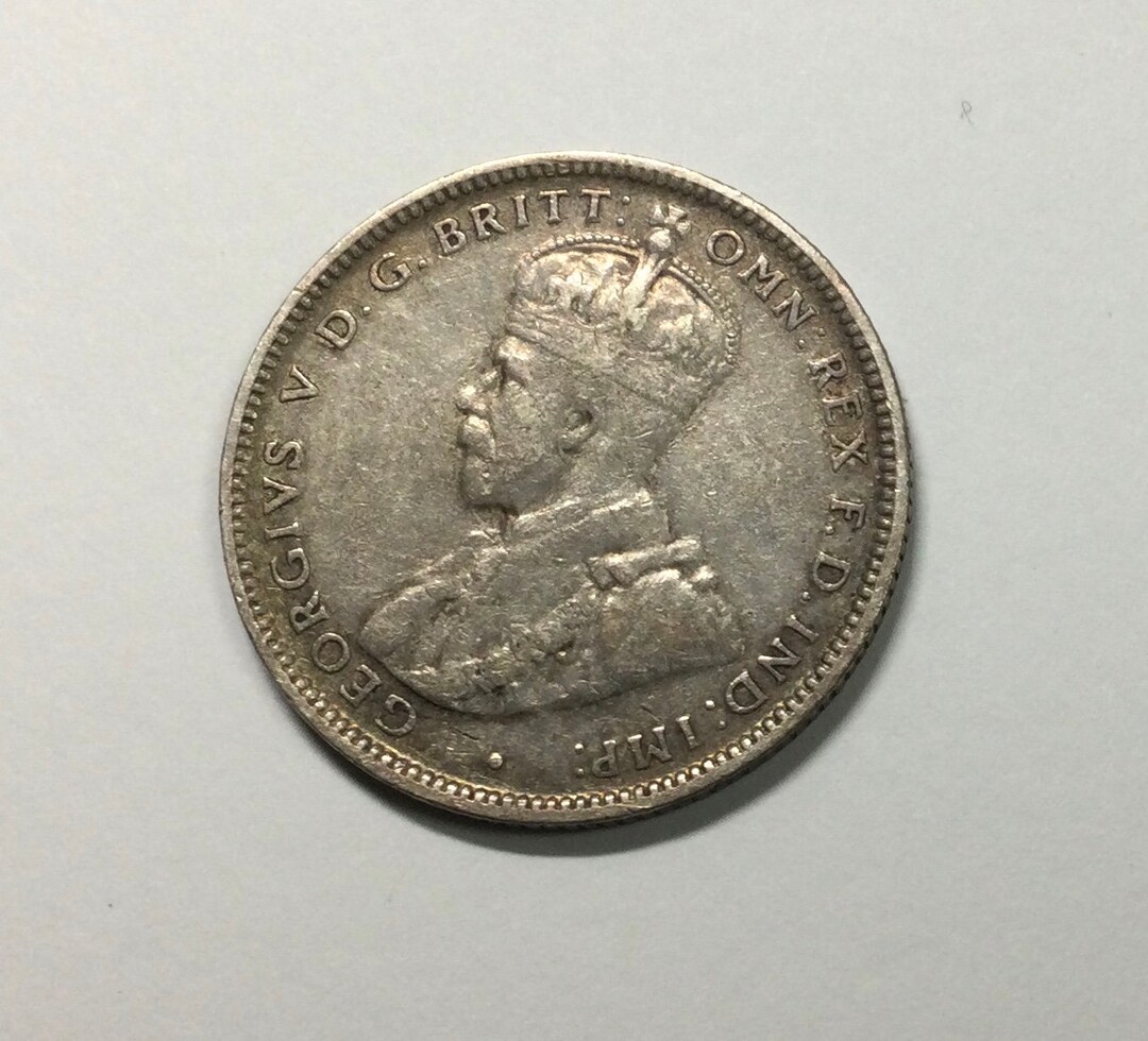 1915 H Australia George V Sterling Silver 925 Pre Decimal Shilling ...