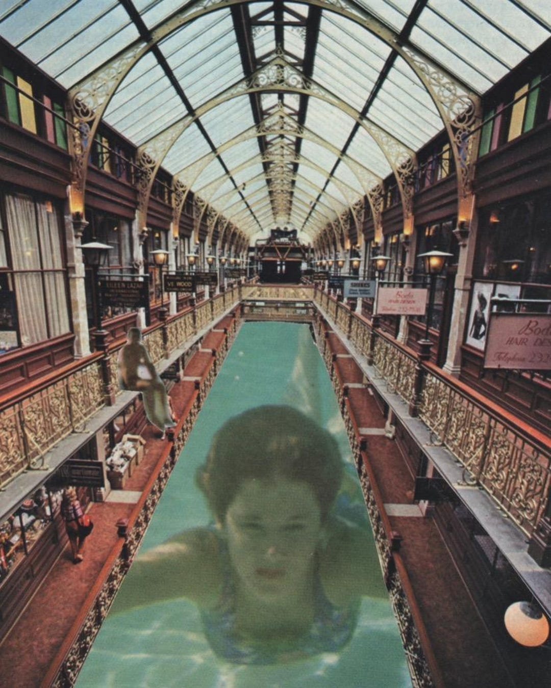 Underwater// Handmade Collage// 8X10 - Etsy