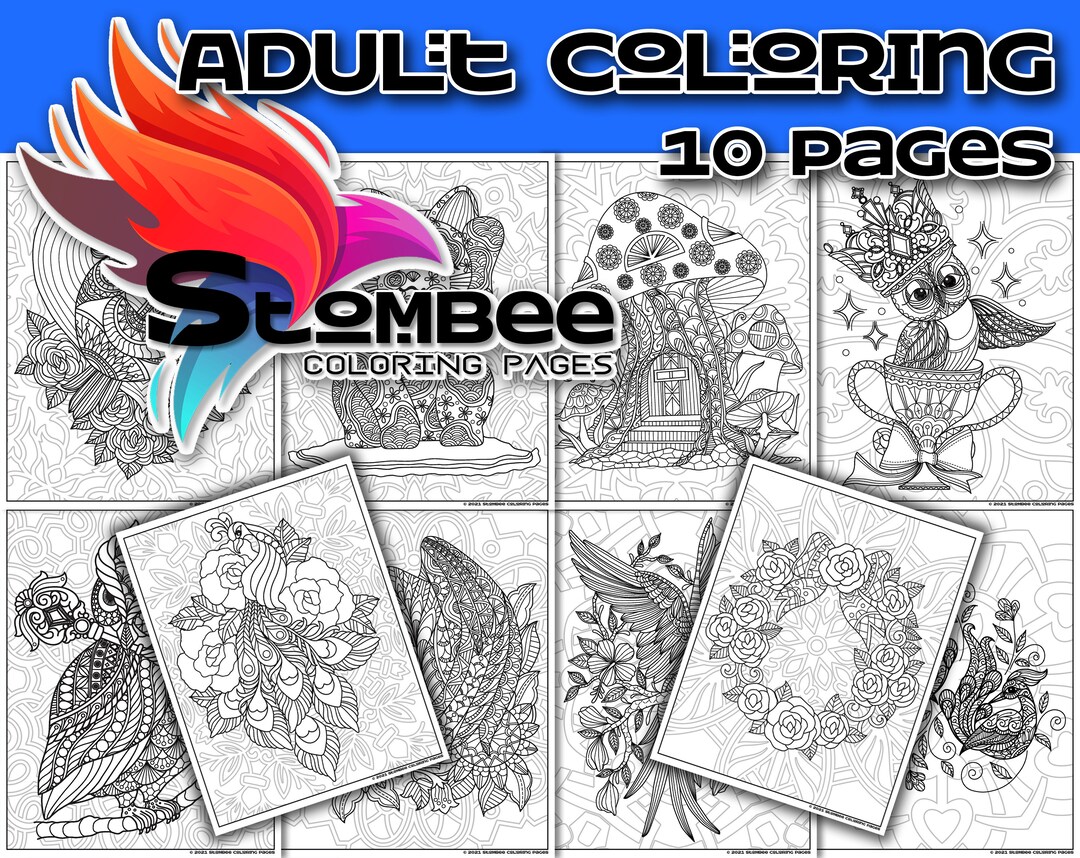 Adult Coloring Book, Adult Coloring Pages, Printable Coloring ...