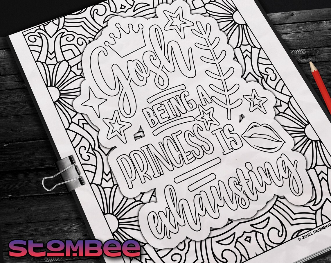 Vol.3 Sassy Adult Coloring Pages Printable Snarky Sarcastic | Etsy