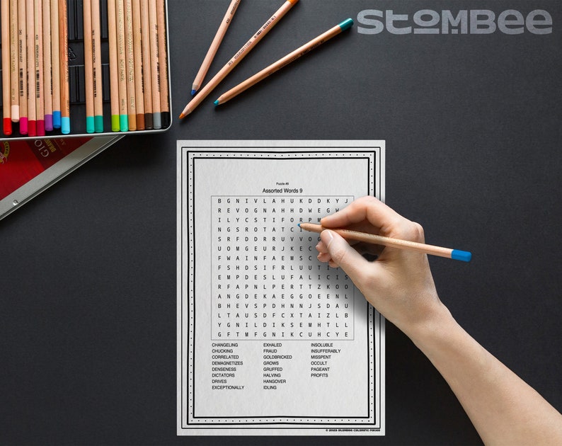 200 Word Search Printable Puzzle Instant Downloadprintable - Etsy UK