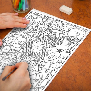 Vol.2 Doodles Adult Coloring Pages Printable, Kids Coloring Pages ...
