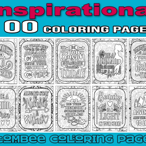 100 Coloring Pages for Mental Health and Relaxation - Etsy