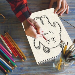 Cute Monsters Coloring Book | Kid Coloring Pages | Adult Coloring Pages ...