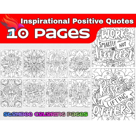 Positive Words Coloring Pages For Teachers