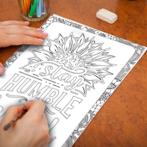 Positive Affirmation Coloring Pages, Affirm Coloring Page, Coloring ...