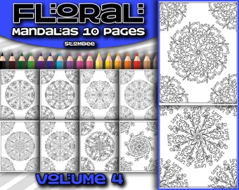 50 Pages Boho Coloring Book PDF Adult Mandala Coloring Book Printable ...