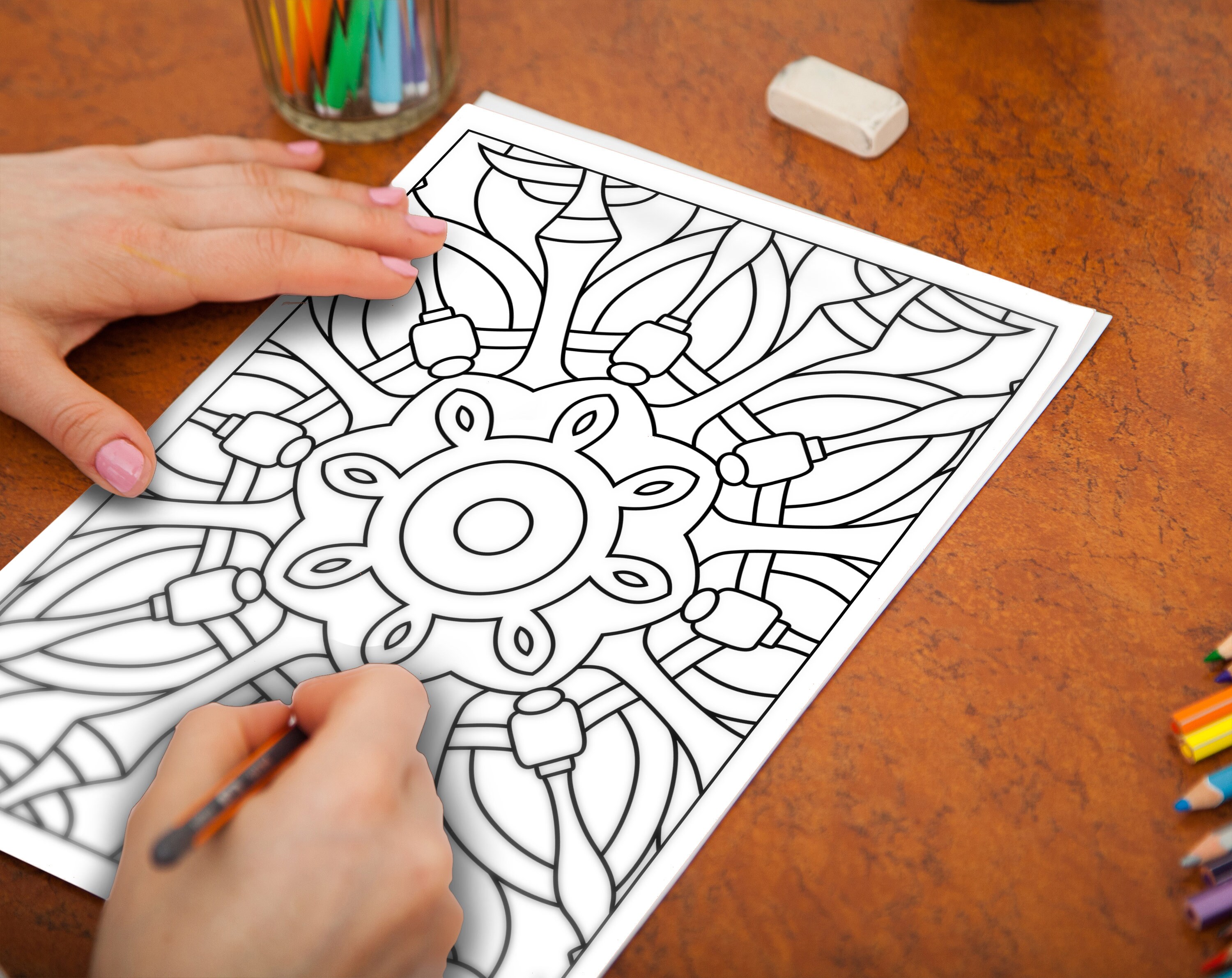 20 Printable Adult Coloring Pages of Patterns for Relaxation PDF Book ...