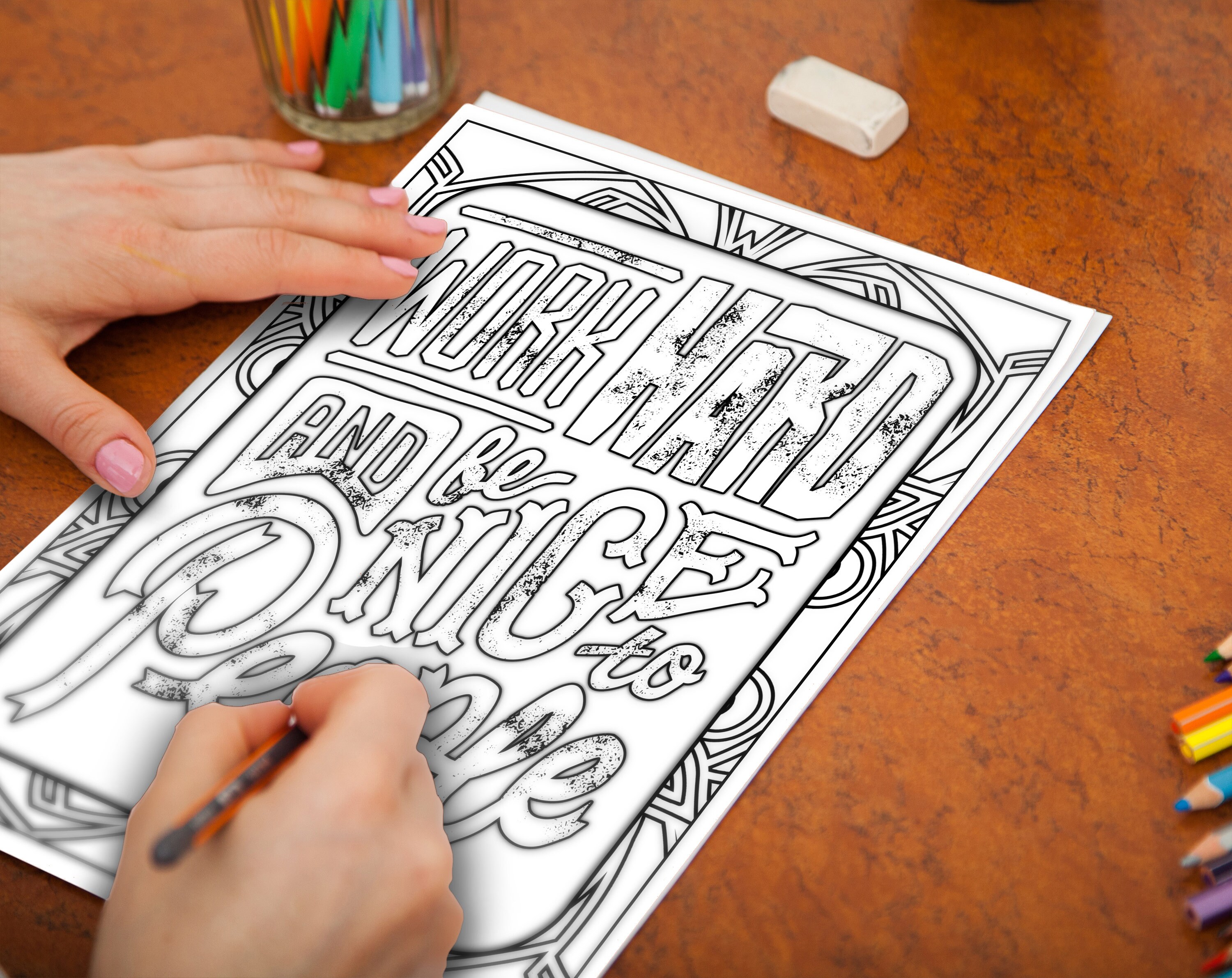 Positive Affirmation Quotes About Life Coloring Pages - Etsy