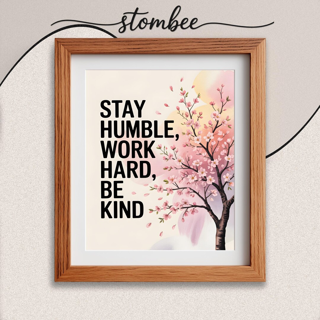 Kindness Quote Print: Watercolor Floral, Pastel Decor (digital Download ...