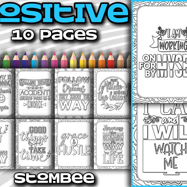 Positive Coloring - Etsy