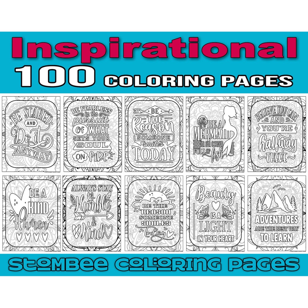 100 Coloring Pages for Mental Health and Relaxation • Inspirational ...