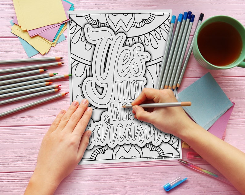 Vol.4 Sassy Adult Coloring Pages Printable Snarky Sarcastic - Etsy