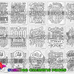 100+ Love, Mom, Cats, Dogs, Kind, and More Mix Adult Coloring Pages ...