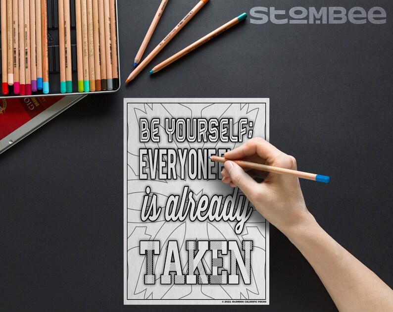 Motivational Quotes About Life Coloring Pages for Adults - Etsy