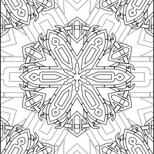 100 Pages, Mandala Patterns Coloring Pages for Relaxation, Coloring ...