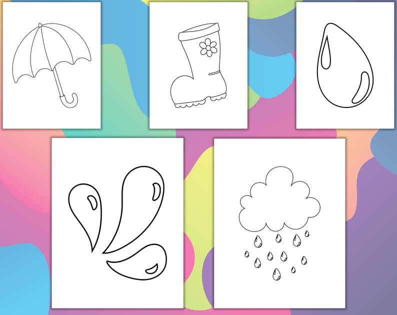 Kid Coloring Page Toddler Coloring Page Printable PDF Book - Etsy